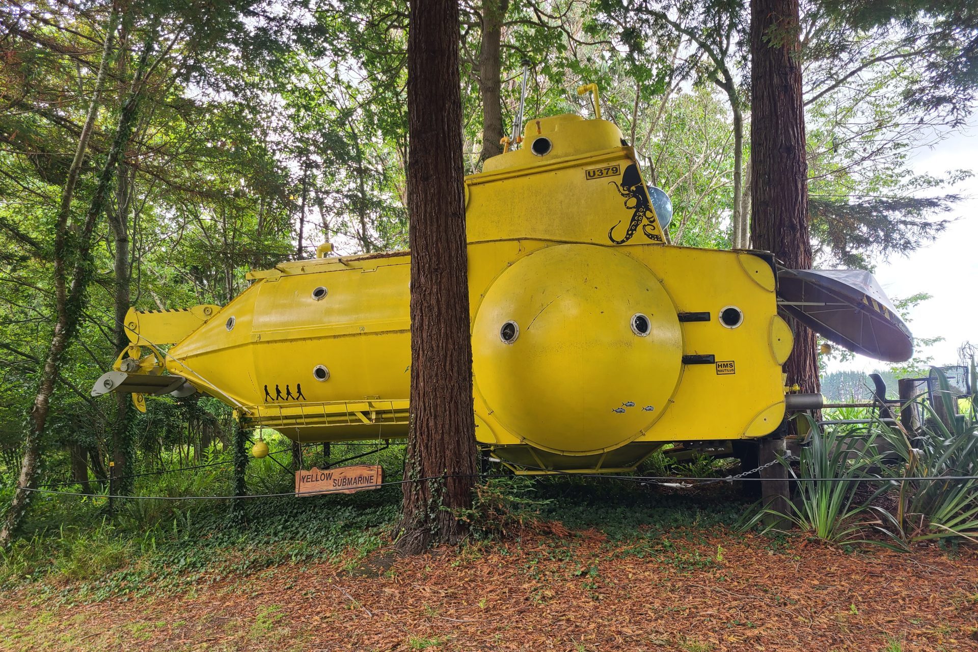 Sleeping Aboard the Countryside’s Most Unexpected Submarine
